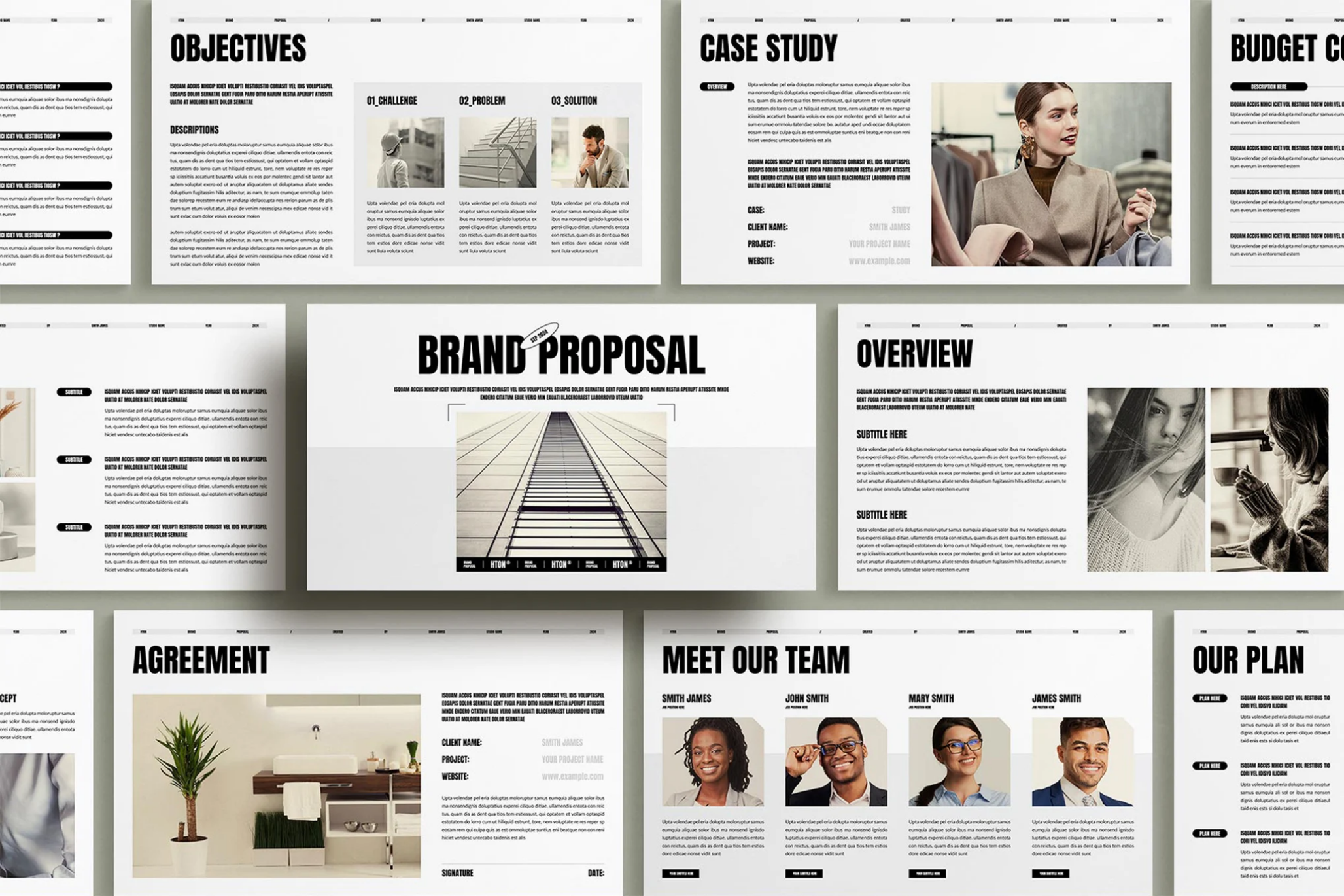 高端品牌提案PPT模板下载 – 商务动态可编辑企业策划演示设计 _ 果觅网（gooodme）